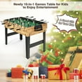 Costway 10-in-1 Convertible Combo Game Table Set, Multiple Game for ...