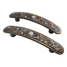 Free Shipping! Set Of 4 Rustic Western Silver Turquoise Boho Drawer ...