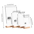 Desktop Ornament Display Stand for Advertising A4? Acrylic Sign Holder ...