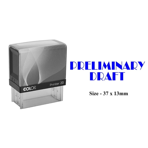 PrintValue Preliminary Draft-Colop Printer 20 Self-Inking Text Rubber ...