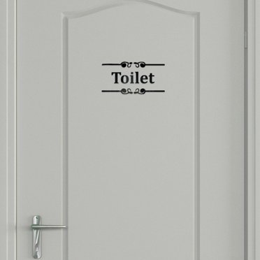 VWAQ Bathroom Door Decal Vinyl Sticker Restroom Decor Home Decorations ...