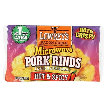 Lowrey's Bacon Curls, Microwave Pork Rinds (Original), 1.75 Ounce ...