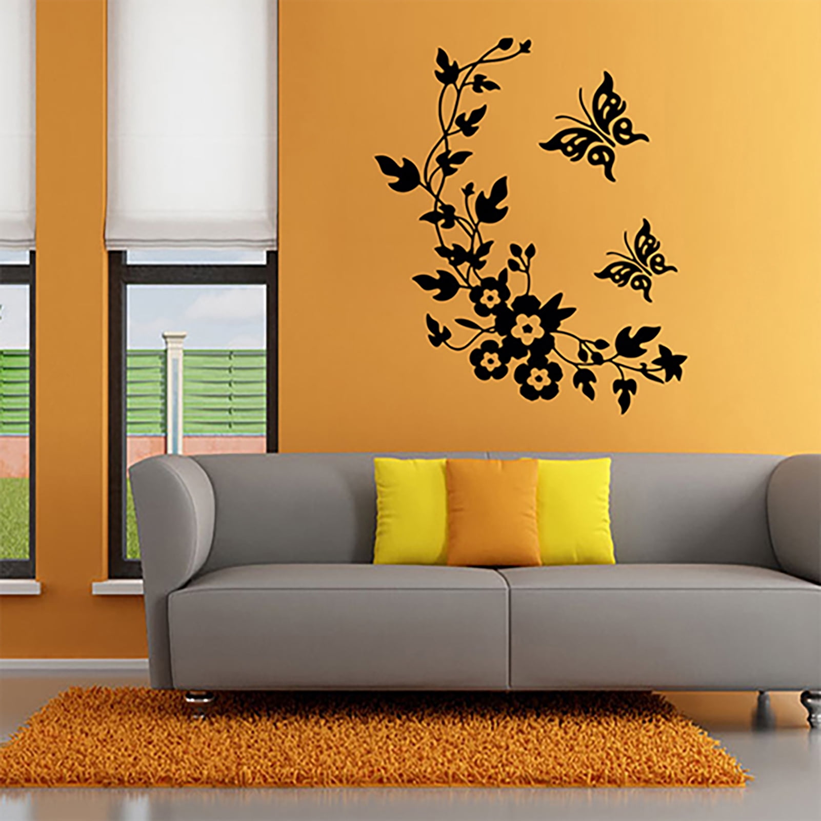Walbest Wallpaper Lightweight Multi-use Smooth Surface Toilet Sticker ...