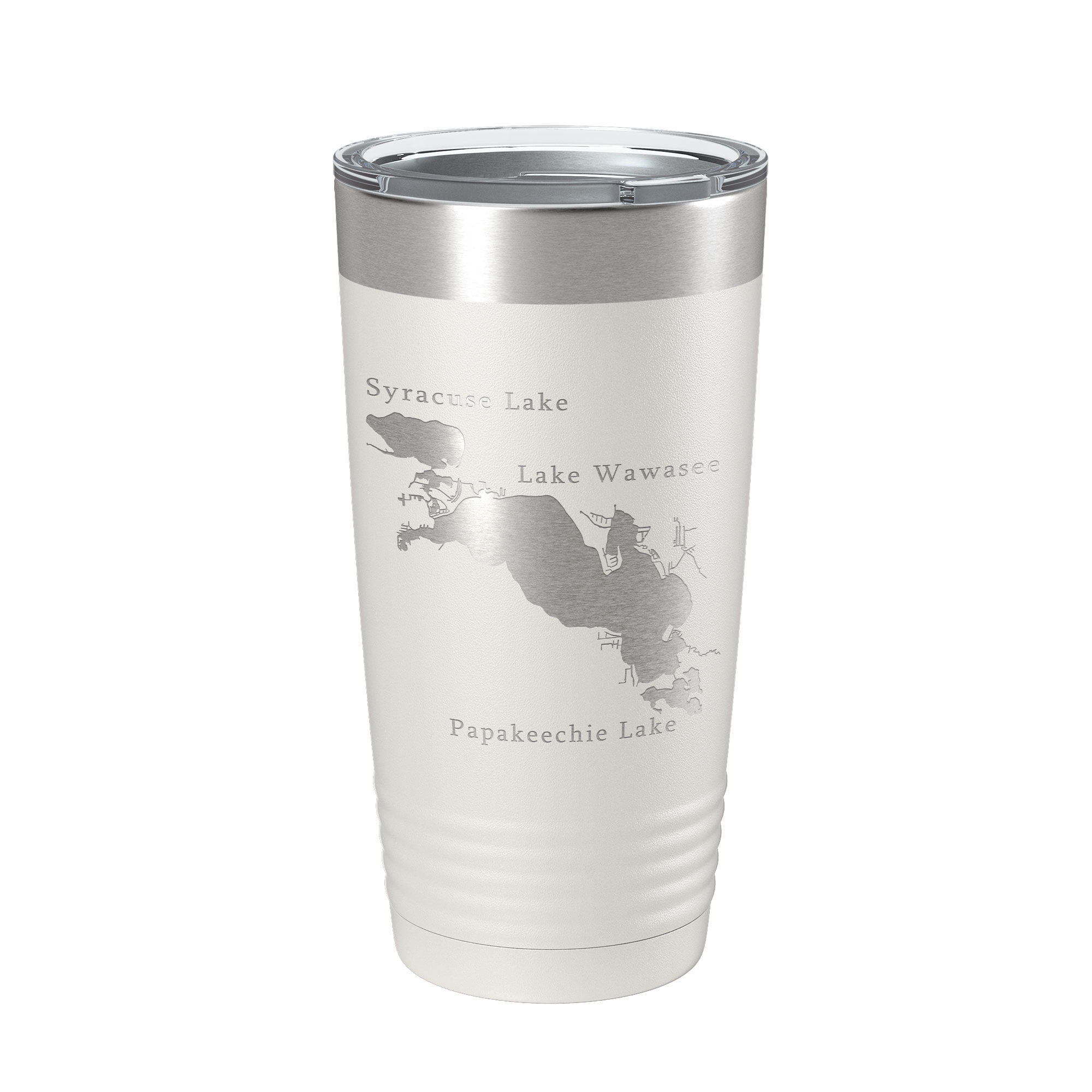 Lakes Wawasee Syracuse & Papakeechie Map Tumbler Travel Mug Insulated ...