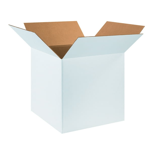 Box Partners Corrugated Boxes 20" x 20" x 20" White 10/Bundle 202020W ...