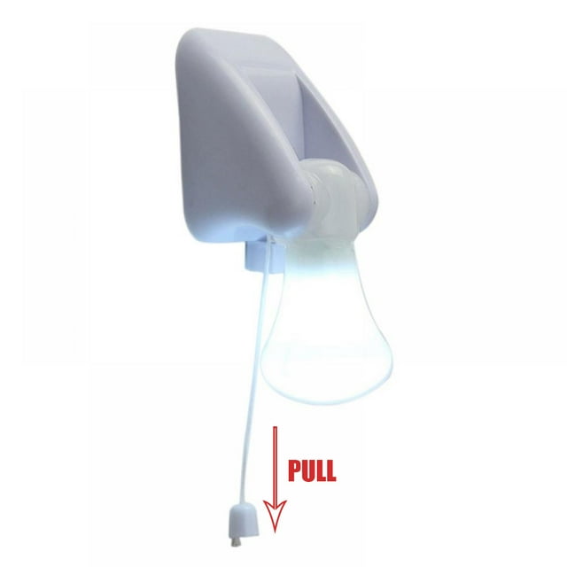 JANDEL 2 Pack Self-Adhesive Wall Light Pull String Switch Wall LED ...