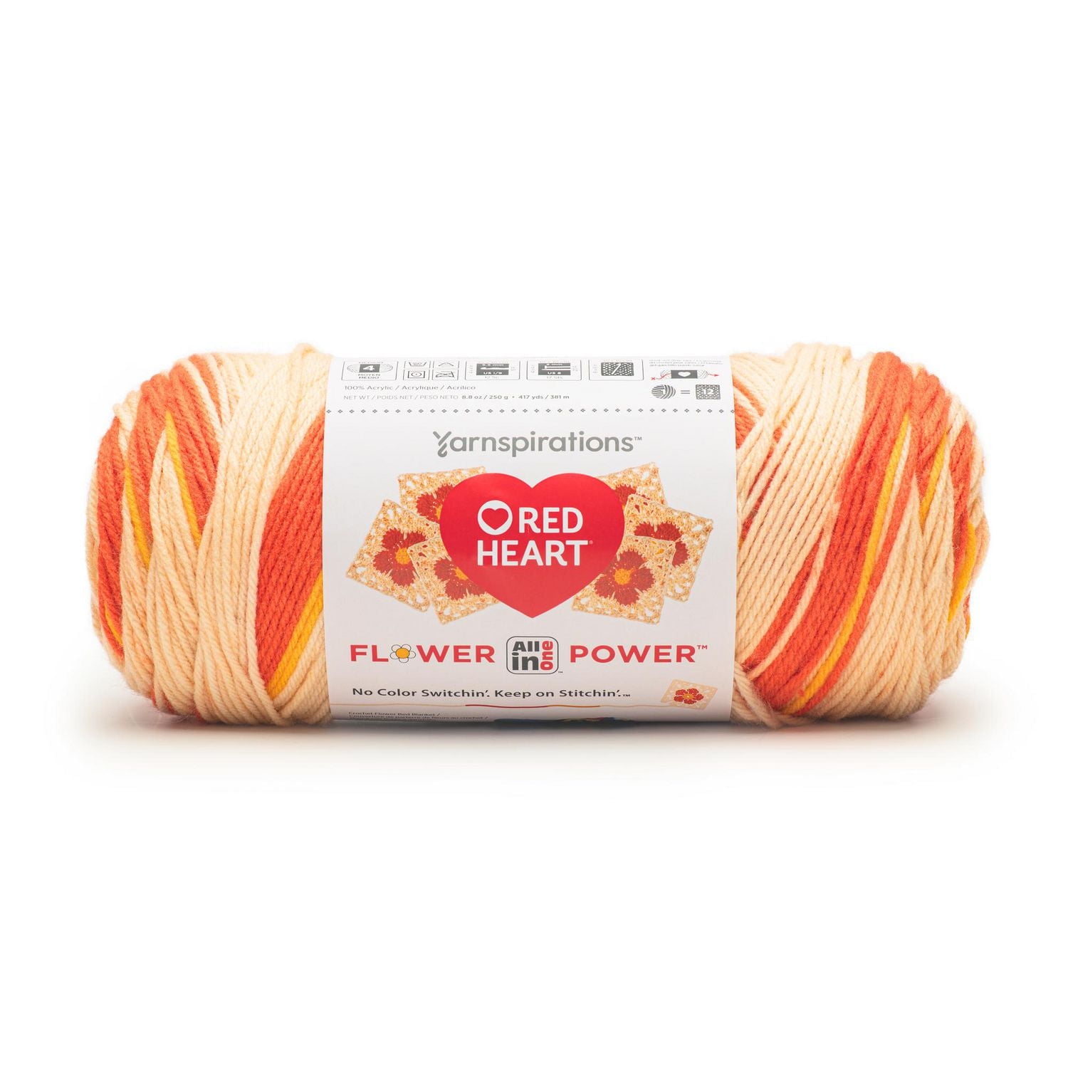 Click here for Red Heart All In One Flower Power #4 Worsted (Medi... prices