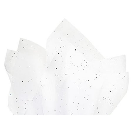White Glitter Tissue Paper Squares, 10 Sheets, Premium Gift Wrap and ...