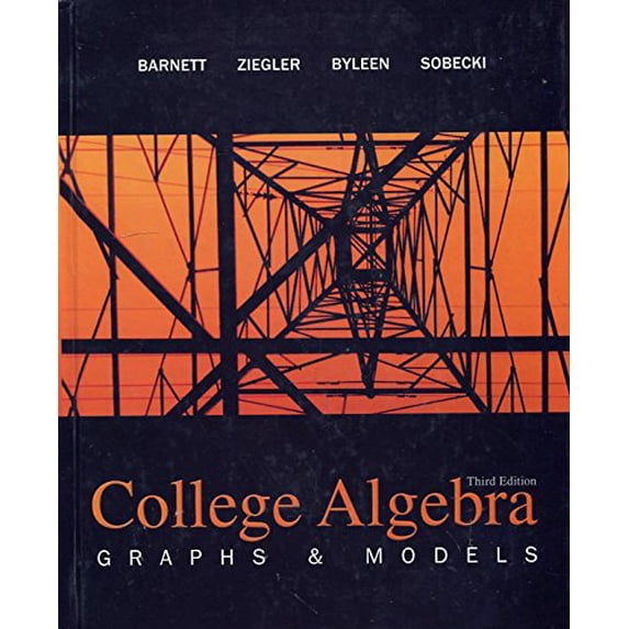 Pre-Owned College Algebra: Graphs&models (Hardcover) 0073051950 ...