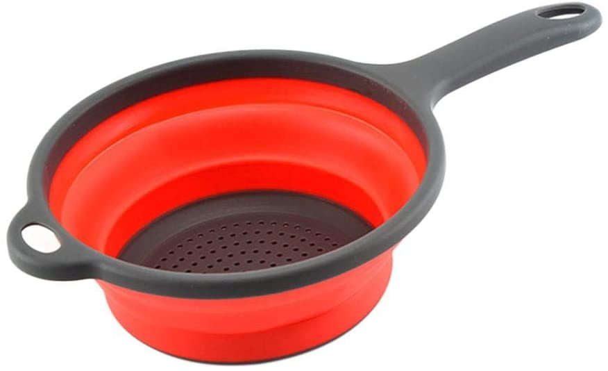 Sieve Foldable, Foldable Silicone Plastic Sieve Basket Drain With ...