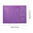 Baking Mat Non Stick Silicone Kneading Rolling Pastry Mat Fondant Cake ...