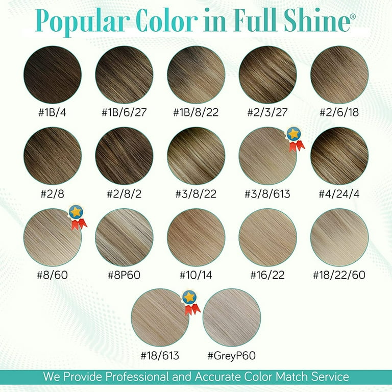Remy Weave Hair Color Chart