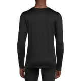 Reebok Mens Black Performance Base Layer Long Sleeve Crew Neck Shirt ...