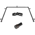 Heavy Duty Corner Window Curtain Rods 36 to 72 Inch, 1 Inch Telescoping ...