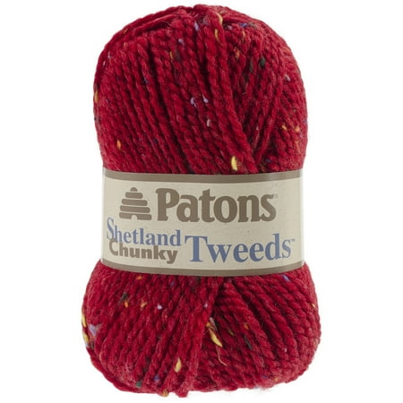 Shetland Chunky Yarn - Tweeds-Deep Red | Walmart Canada