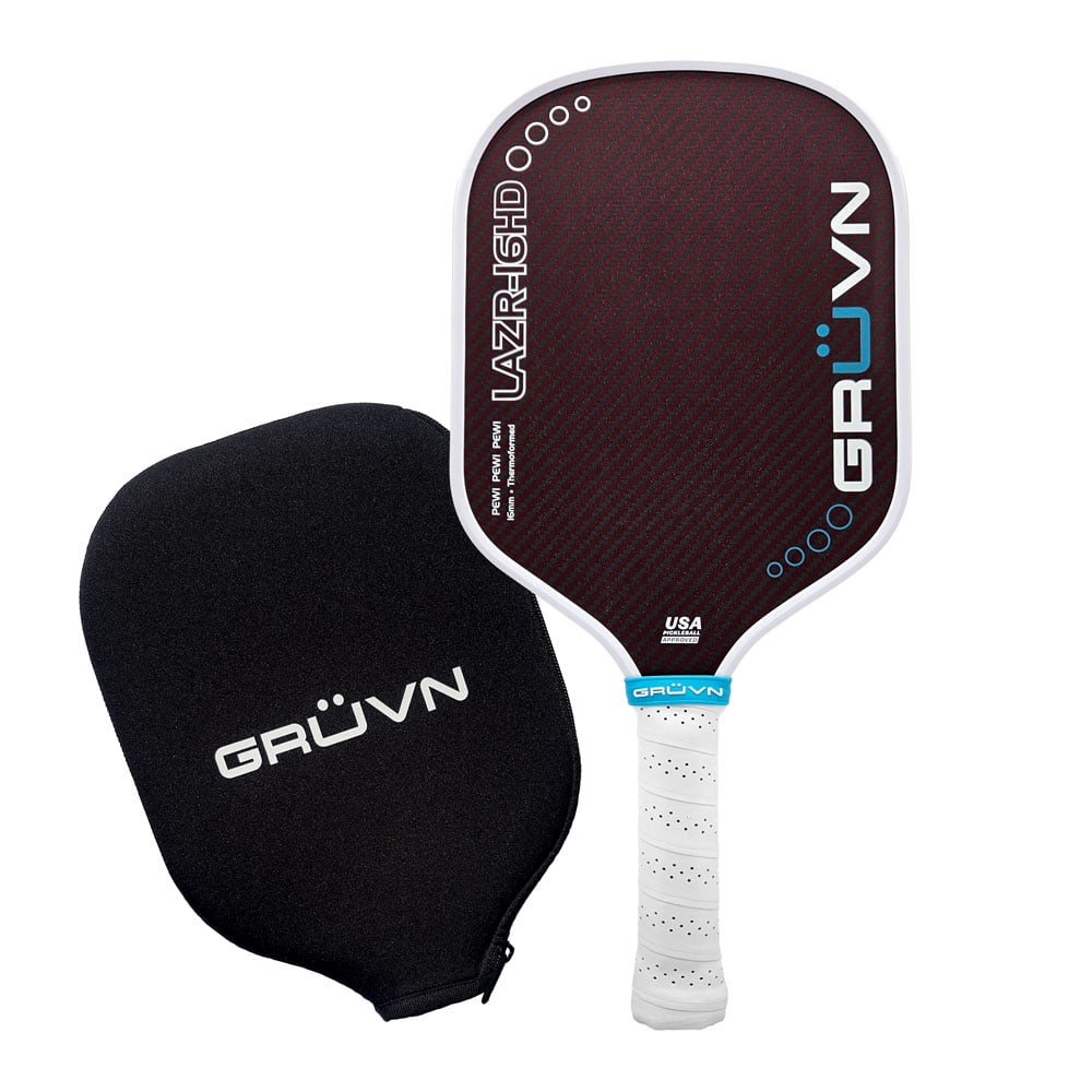 Click here for Grüvn Lazr-16hd Pickleball Paddle - Red Blend prices