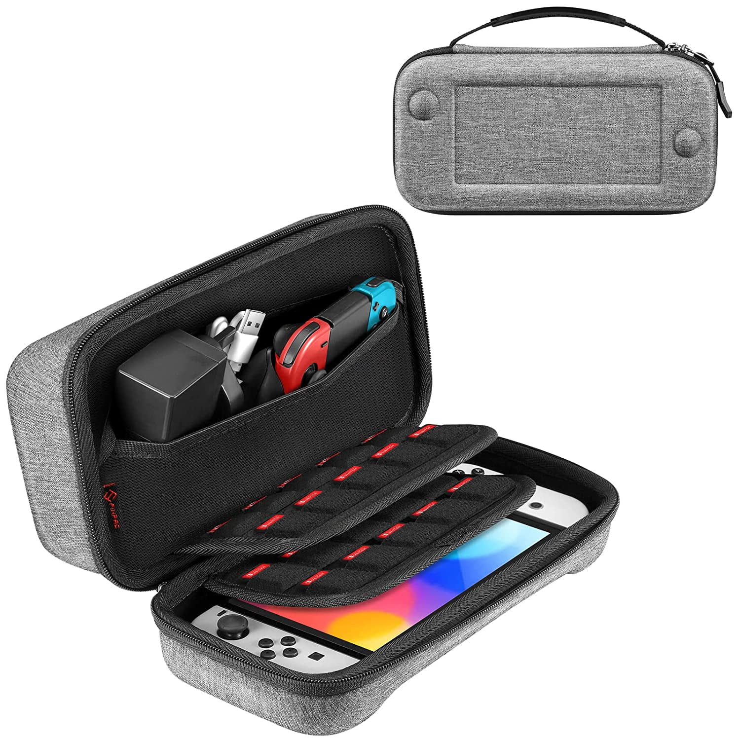 Fintie Large Carrying Case for Nintendo Switch/Switch OLED Model - Fits ...