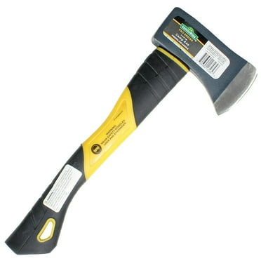 Hyper Tough 1.25 lb camp axe with Fiberglass Handle, 14" - Walmart.com