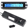 Car Thermometer with Interior/Exterior Temp & Battery Voltage Monitor ...