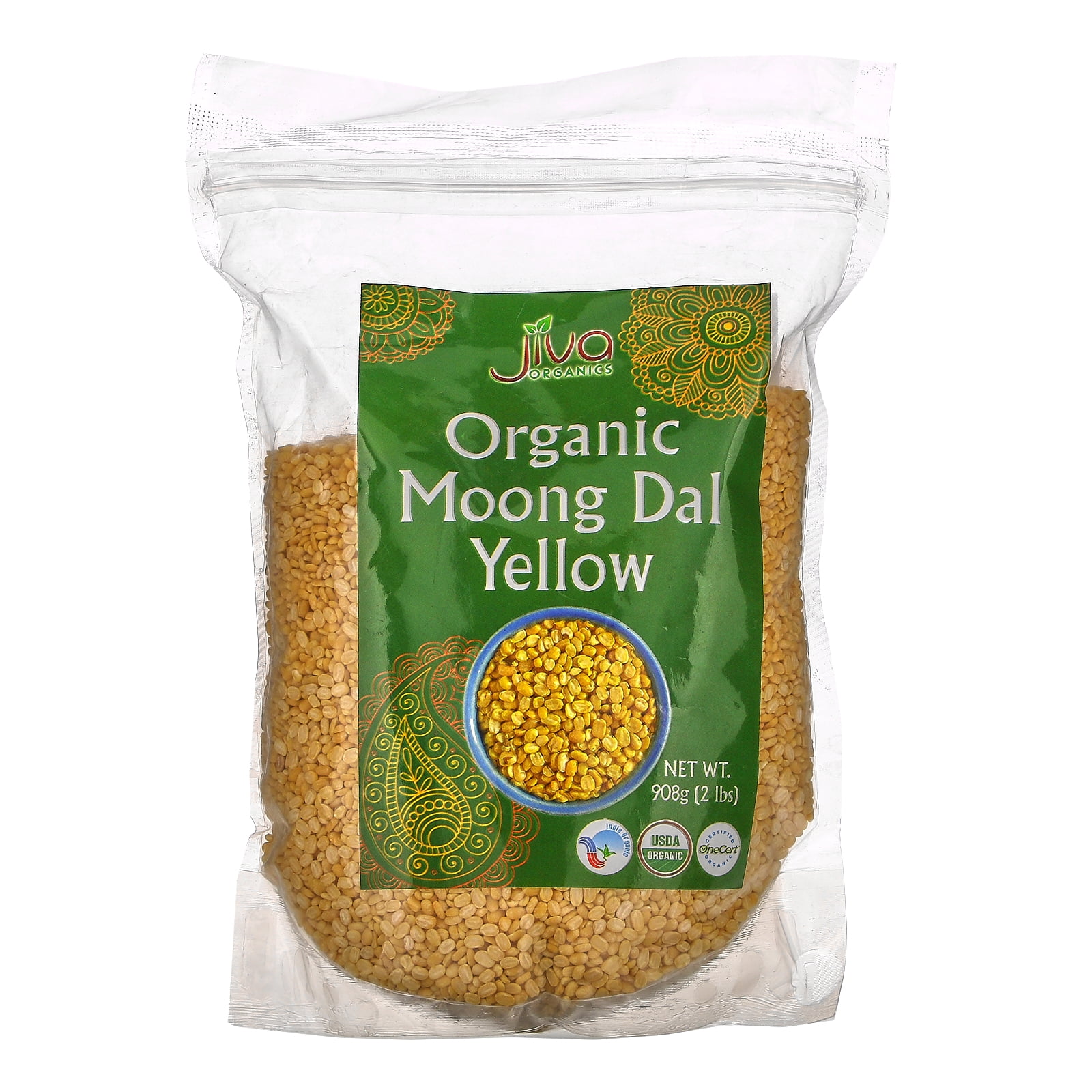 Jiva Organic Moong Dal Split Yellow, 2 Lb - Walmart.com