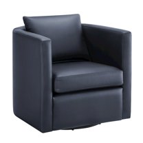 Comfort Pointe Banyon Gray Floral Fabric Upholstered Swivel Glider Barrel Chair - Walmart.com