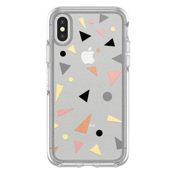 Otterbox Symmetry Series Clear Graphics Case for iPhone X, Confetti Pop ...