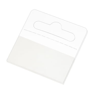 Uxcell Clear Self Adhesive Hang Tab Hook, 40x32mm Plastic Display ...