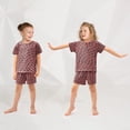 Black Red Snake Skin Summer Pajama Set Soft Cotton Short Sleeve ...