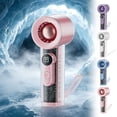 UNLLLL Portable Handheld Turbo Fan, Cooling Mini Fan with LED Digital ...
