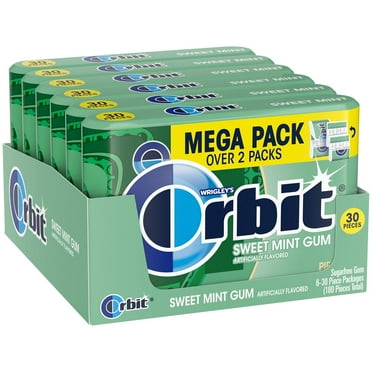 ORBIT Sweet Mint Sugar Free Chewing Gum, 14 count , (Pack of 12 ...