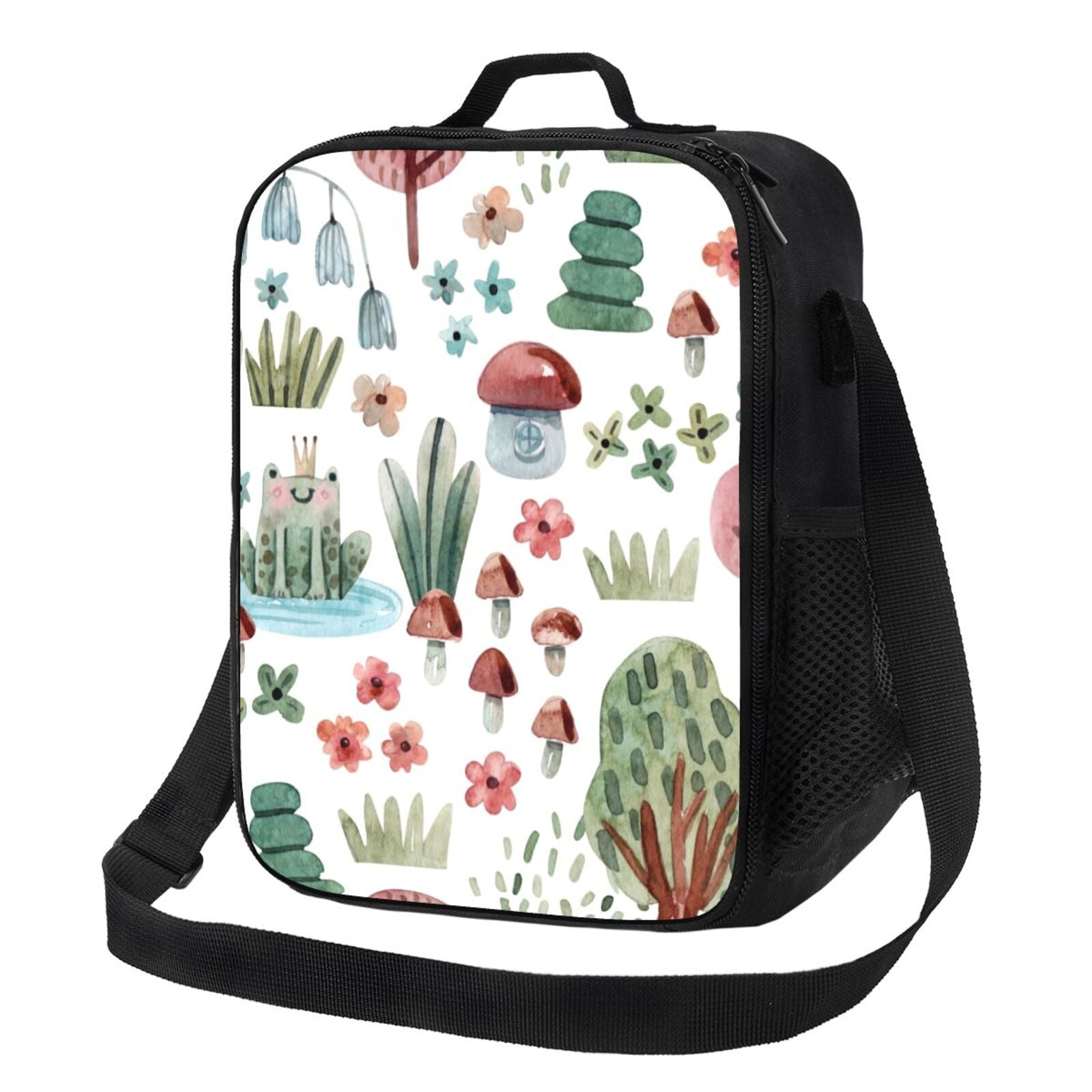 Disketp Frog and Forest Plants Bolsa Térmica Estampada para Almuerzo, Lonchera para Hombres y ...
