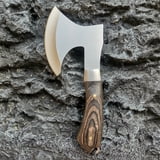 Mini Axe Broad Tomahawk Axe Hammered Camping Hatchet with Stainless ...