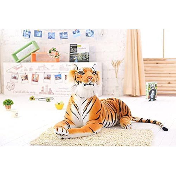 Huge White Tiger Stuffed Animal Baby Beautiful Big Tiger Plush Puppy Soft Pillow Kids 50cm B ...