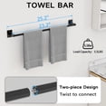 10 Pieces Bathroom Accessories Set Hardware 24 Inch Towel Bar Racks For ...