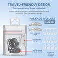 MEDca Hearing Aid Clips with Protective Holder, Anti-Loss Lanyard Cord ...