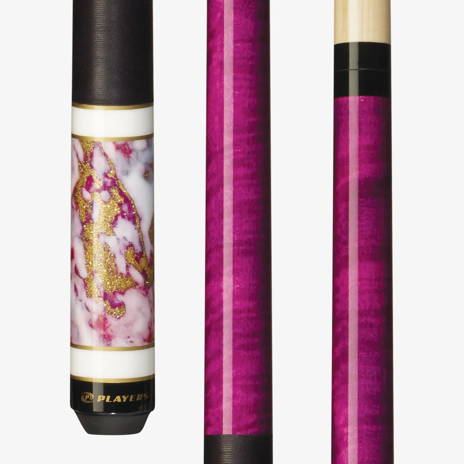 Players C-946 Pool Cue Stick Pink - Quartz and Gold Dust Graphic ...