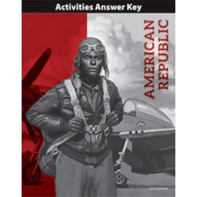 BJU Press 205154 5th Edition American Republic Activities Answer Key ...
