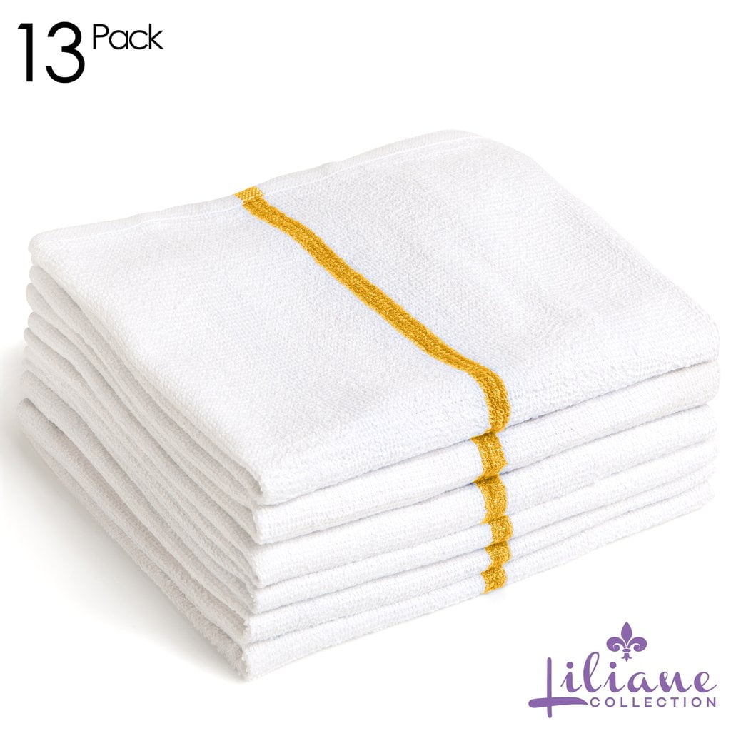 13 Terry Bar Mops Yellow Kitchen Towels - 15" x 18" Commercial Grade ...