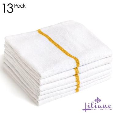 Premia Commercial Kitchen Towels, 6 Pack, Restaurant Quality White Dish ...