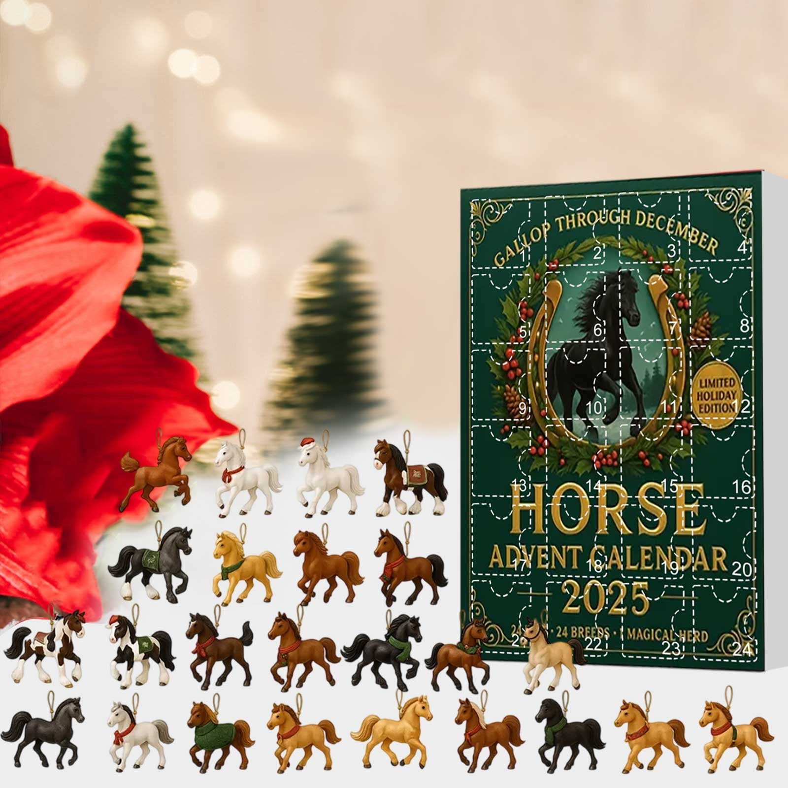 Click here for Saneggsry Horse Themed Advent Calendar 2025 Holida... prices