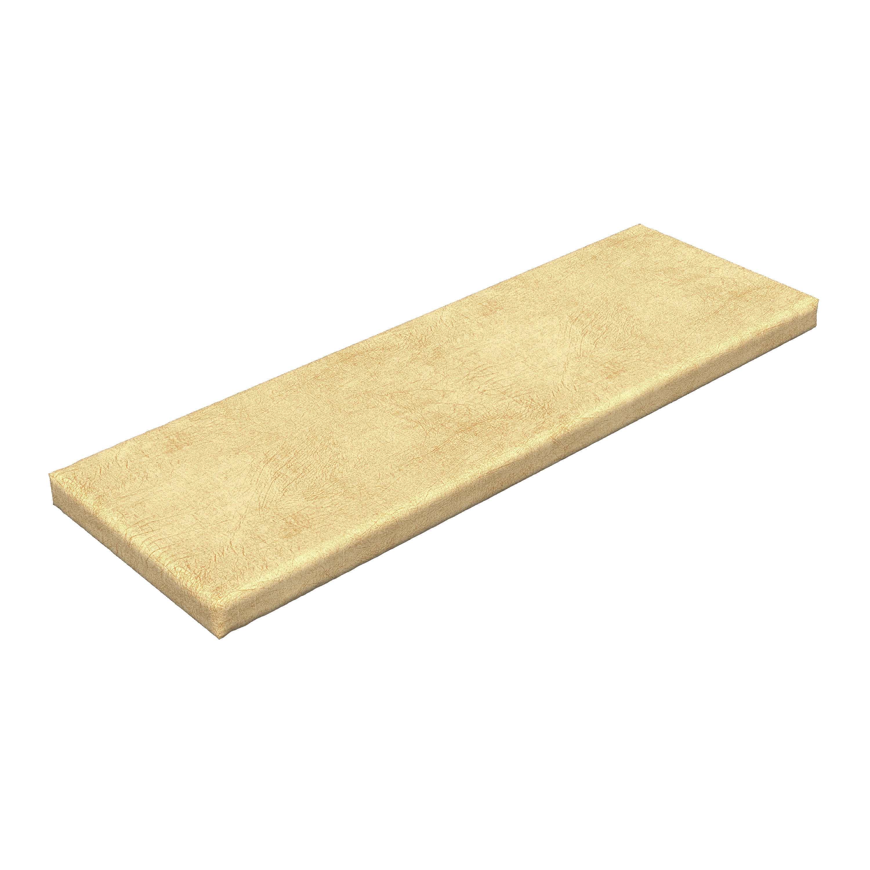 Faux Suede Bench Cushion, Printed Weathered Texture, Standard Size Foam ...