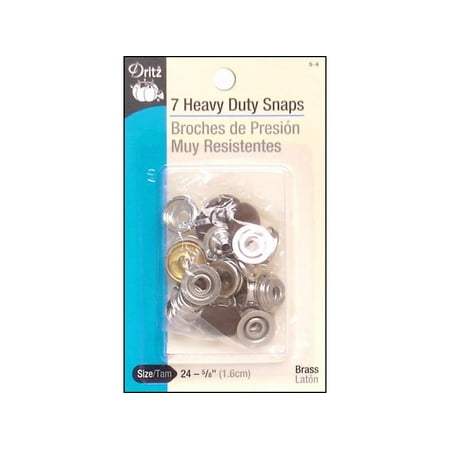 Dritz Heavy Duty Snaps Size 24 Brown 7pc - Walmart.com