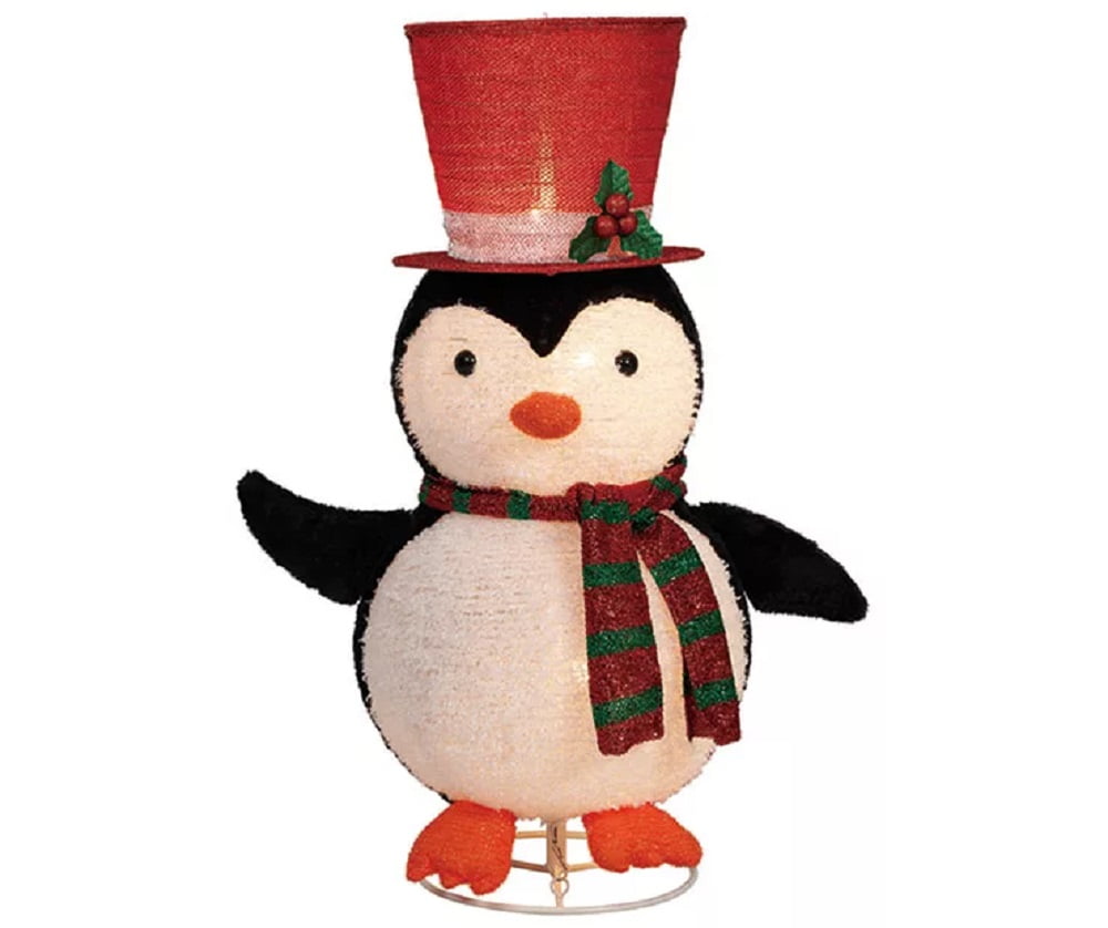 28 Inch Tall - Light-Up Pop-Up Holiday Penguin - C7 Clear Lights - Pre ...