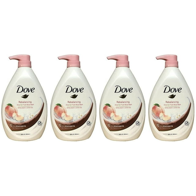 Dove Body Wash Deeply Nourishing W Pump White Peach And Tea Microbiome