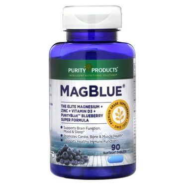 MagBlue - Purity Products - Magnesium Glycinate, Vitamin D, Boron, Zinc ...