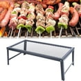 Miumaeov Portable Camp Equipment, Foldable BBQ Grill Rack, Fire Pit ...