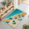 2x3ft Area Rug,Ocean Beach Coastal Umbrellas Washable Large Rugs Soft ...