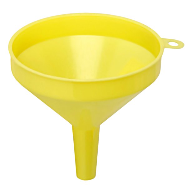 Excellante Plastic 8 oz 4.13 inch yellow funnel, comes in each ...