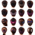 Beaded Metal Hair Combs, 12 Pack, Styling Accessories for Thick Wavy ...