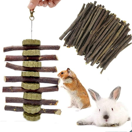 ZMLEVE 370g Rabbit Chew Toys for Teeth Grinding Organic Apple Stick ...